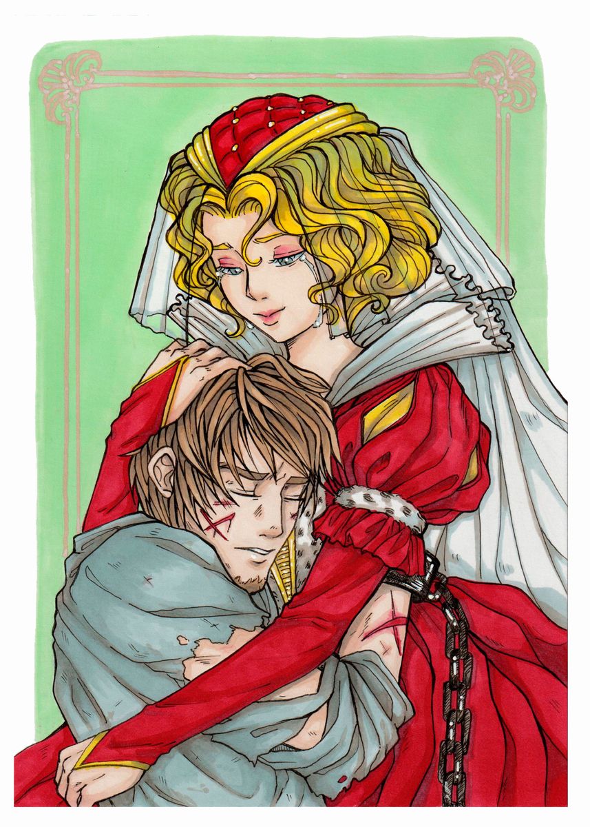 'The lovers' Poster, picture, metal print, paint by Mayku Arts | Displate