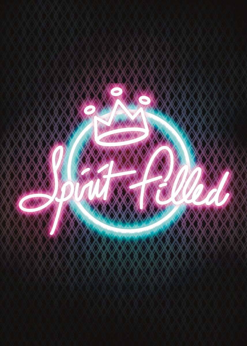 'Spirit Filled Neon' Poster, picture, metal print, paint by DeVon Gandy ...