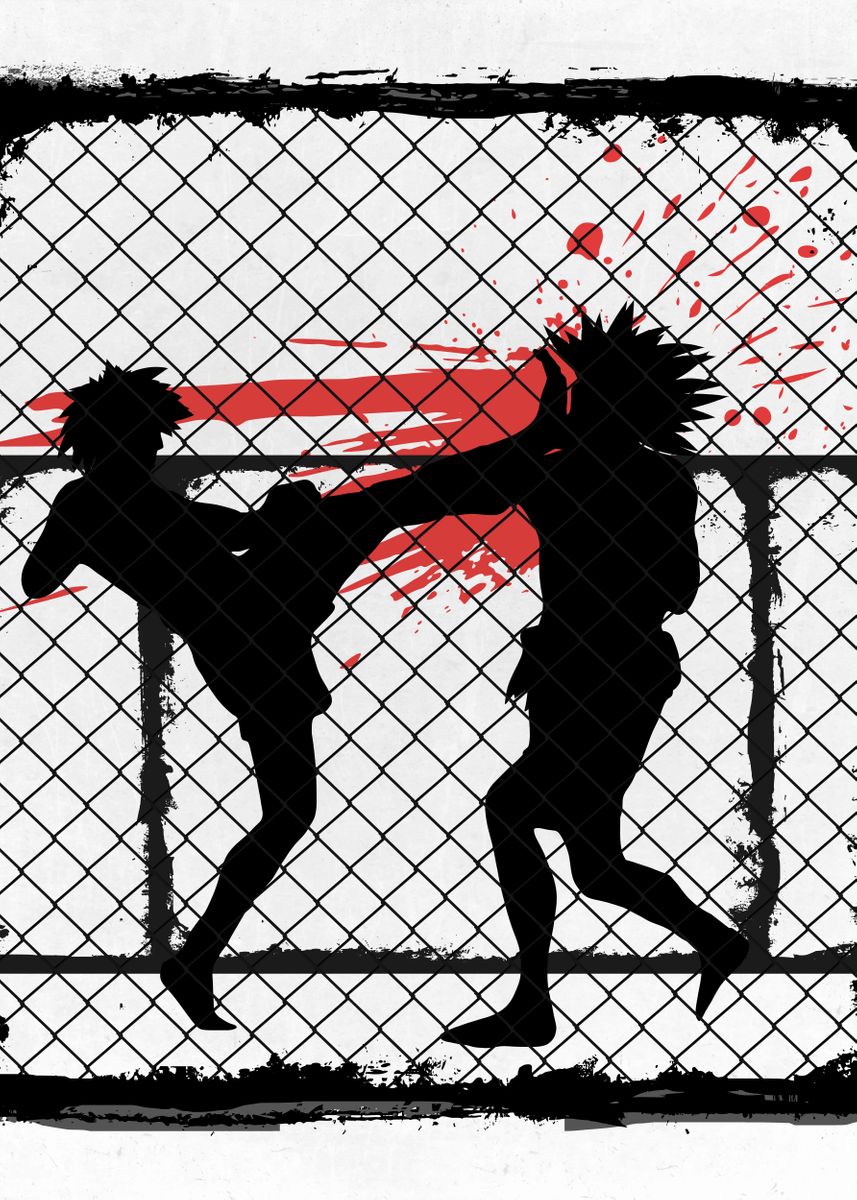 'Fighting Without Rules' Poster, picture, metal print, paint by Ilya ...