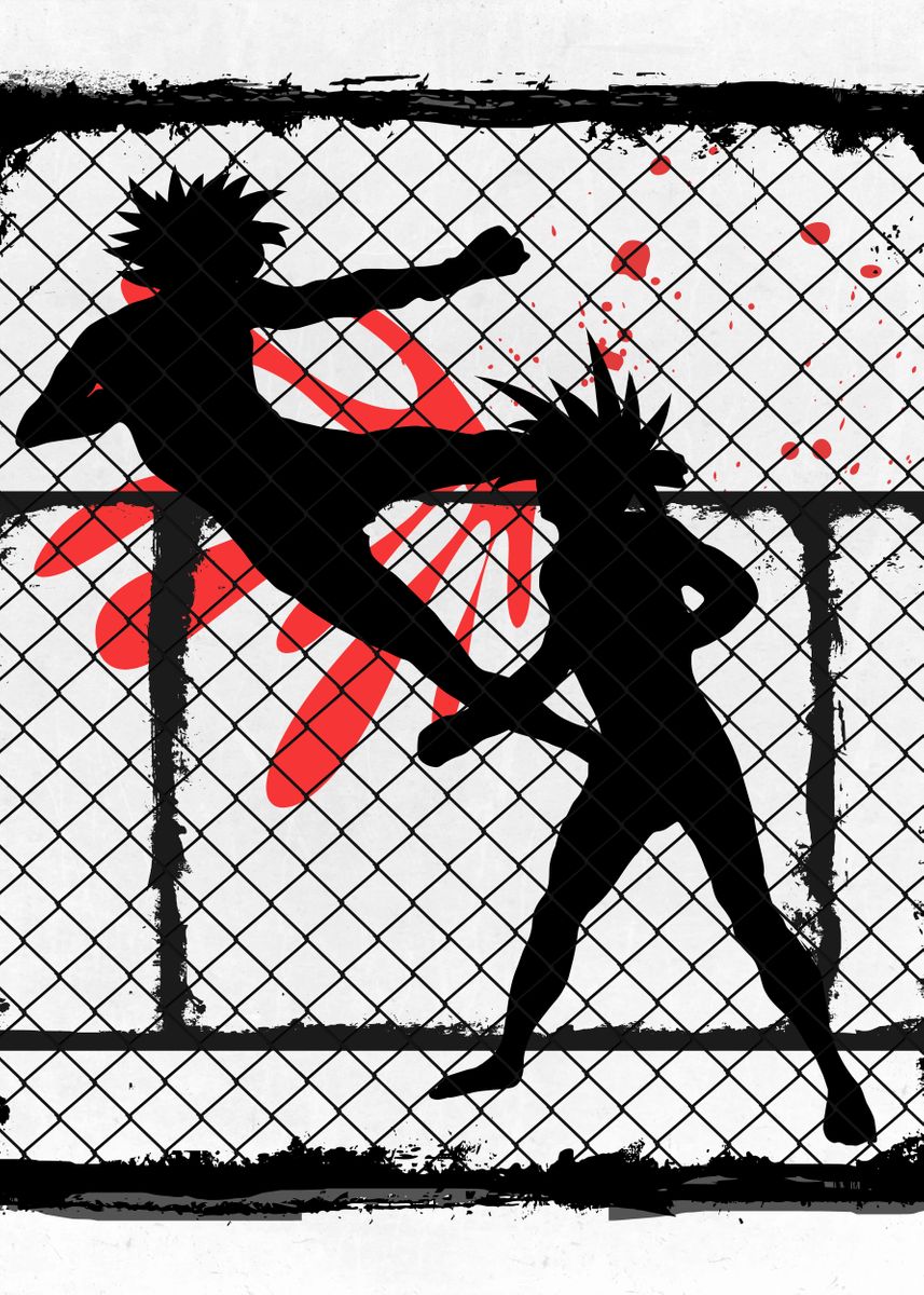 'Fighting Without Rules' Poster, picture, metal print, paint by Ilya ...