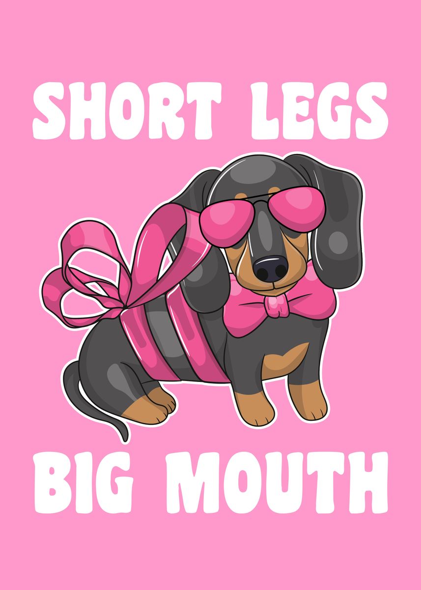 'Funny Miniature Dachshund' Poster, picture, metal print, paint by Philip Anders | Displate