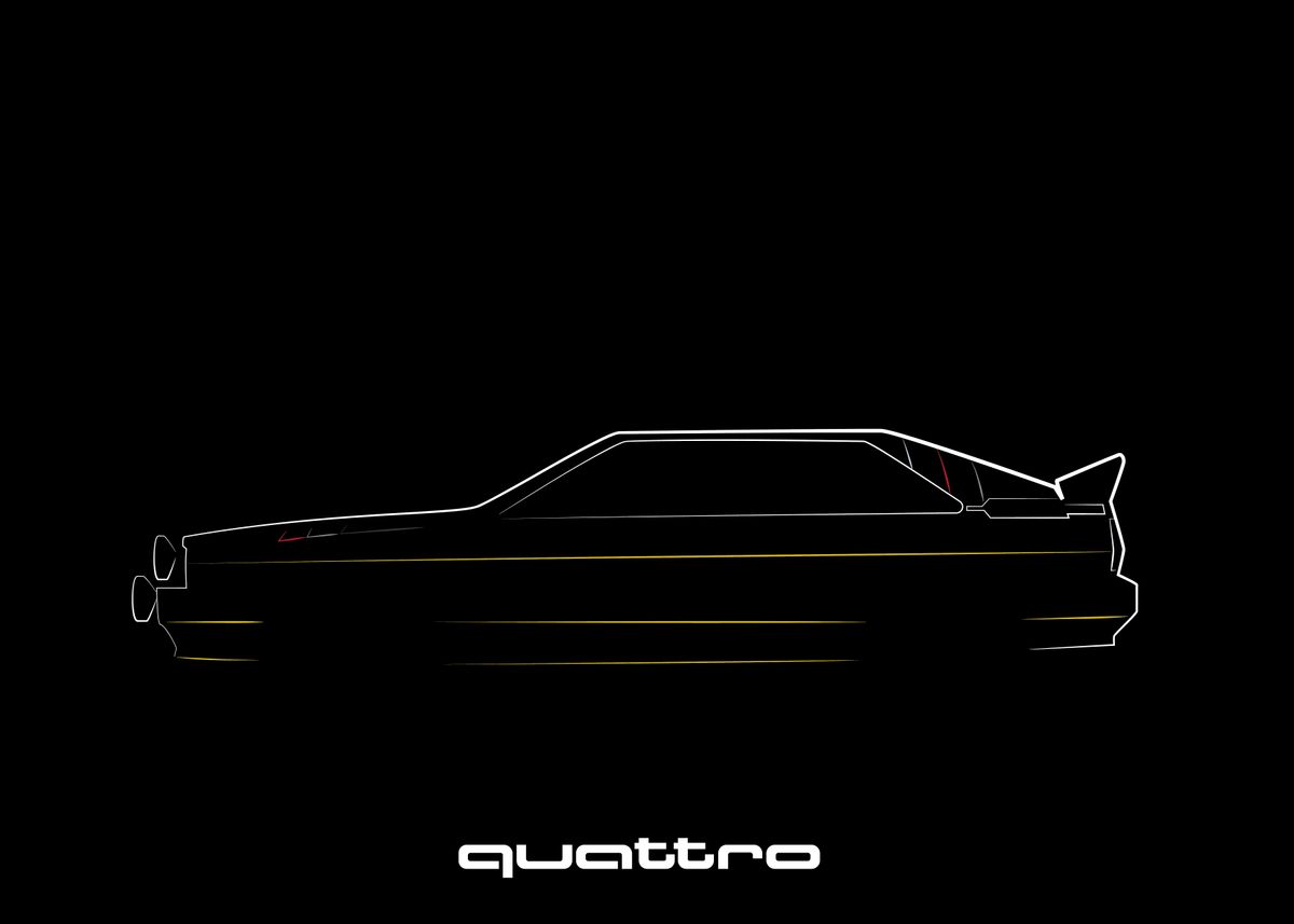 'Audi Quattro' Poster by Kenan Geraud | Displate