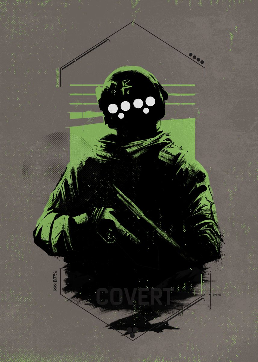'Covert green' Poster, picture, metal print, paint by Call of Duty ...