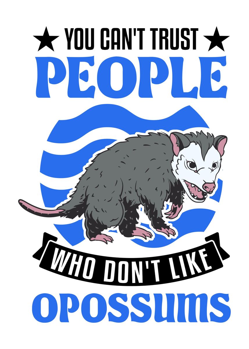 'Possum Gift Opossum' Poster by FavoritePlates | Displate