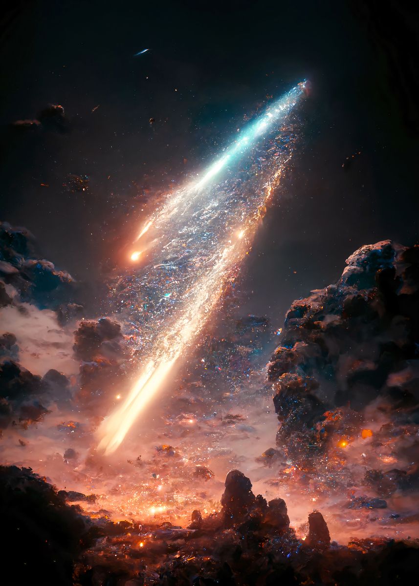 'Atmospheric Landscape' Poster, picture, metal print, paint by Elephas ...