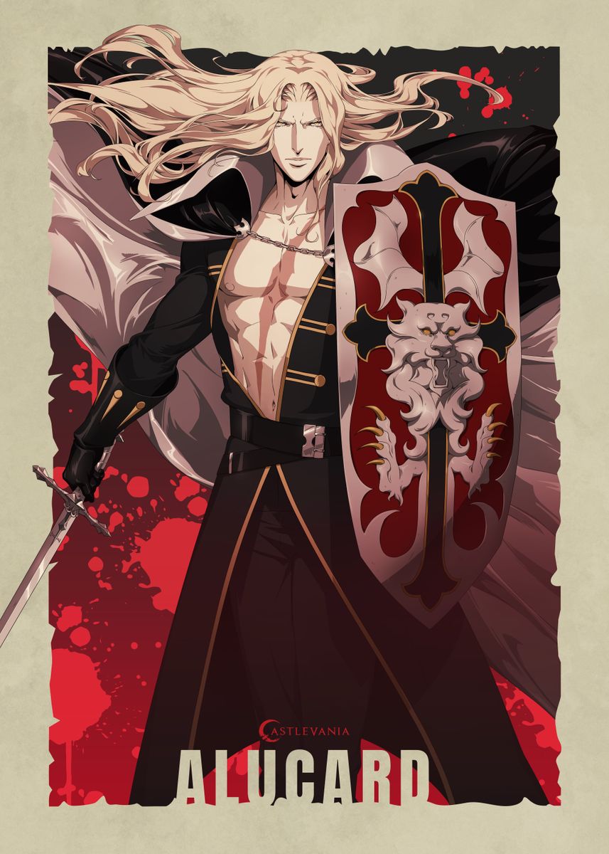 'Alucard World of Heroes' Poster, picture, metal print, paint by Castlevania | Displate