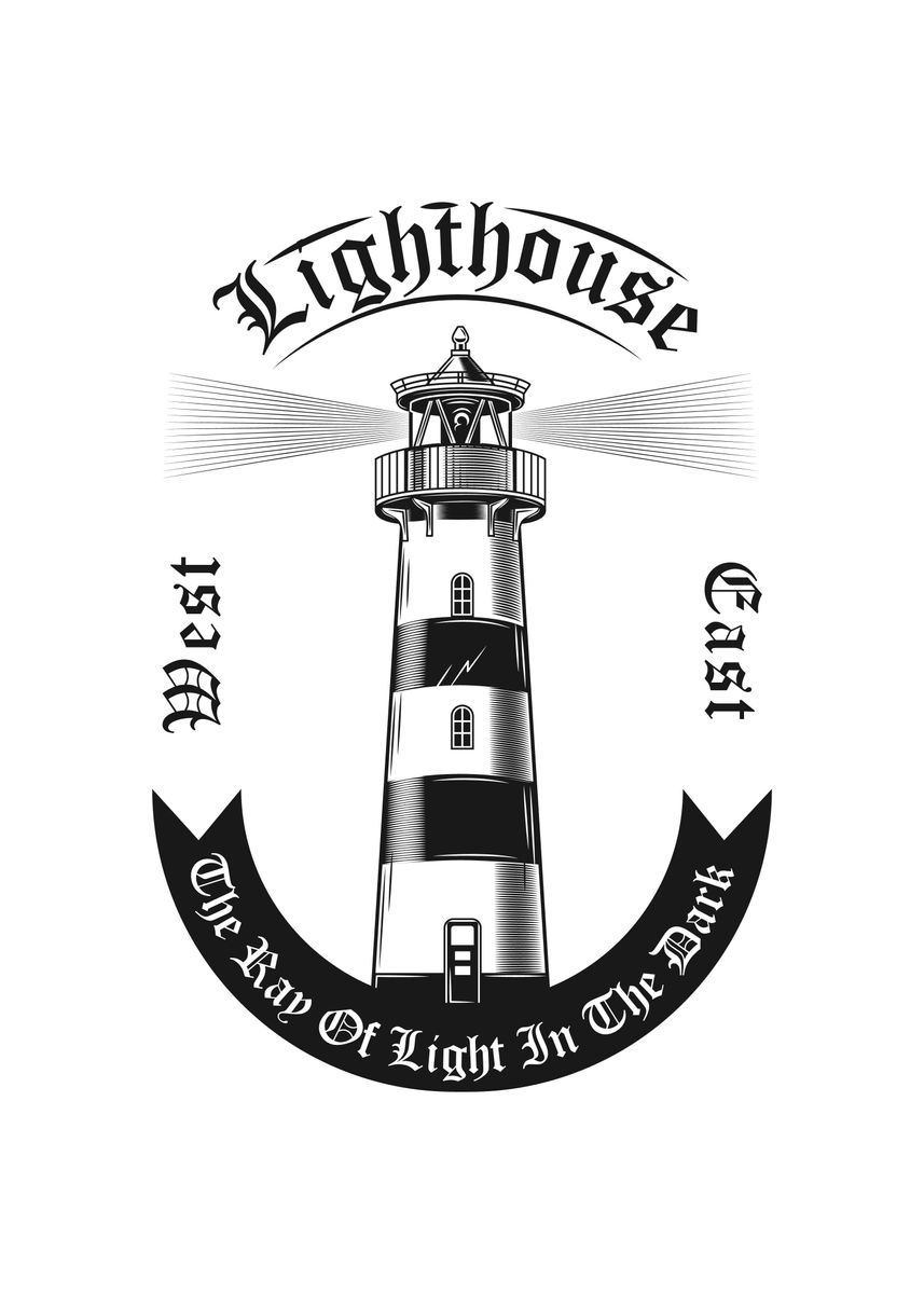 'lighthouse' Poster by fay list.art | Displate