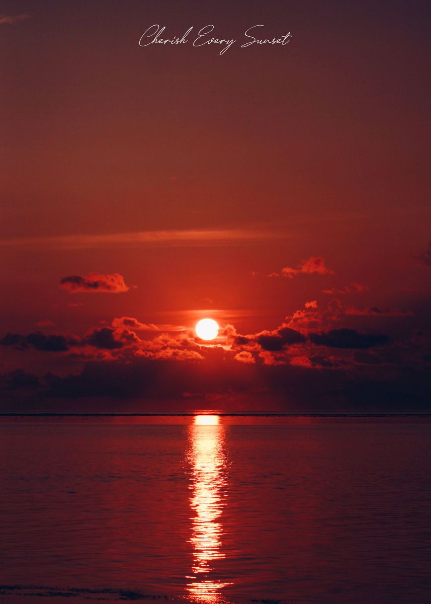 'Beautiful Sunset ' Poster, picture, metal print, paint by Travel ...