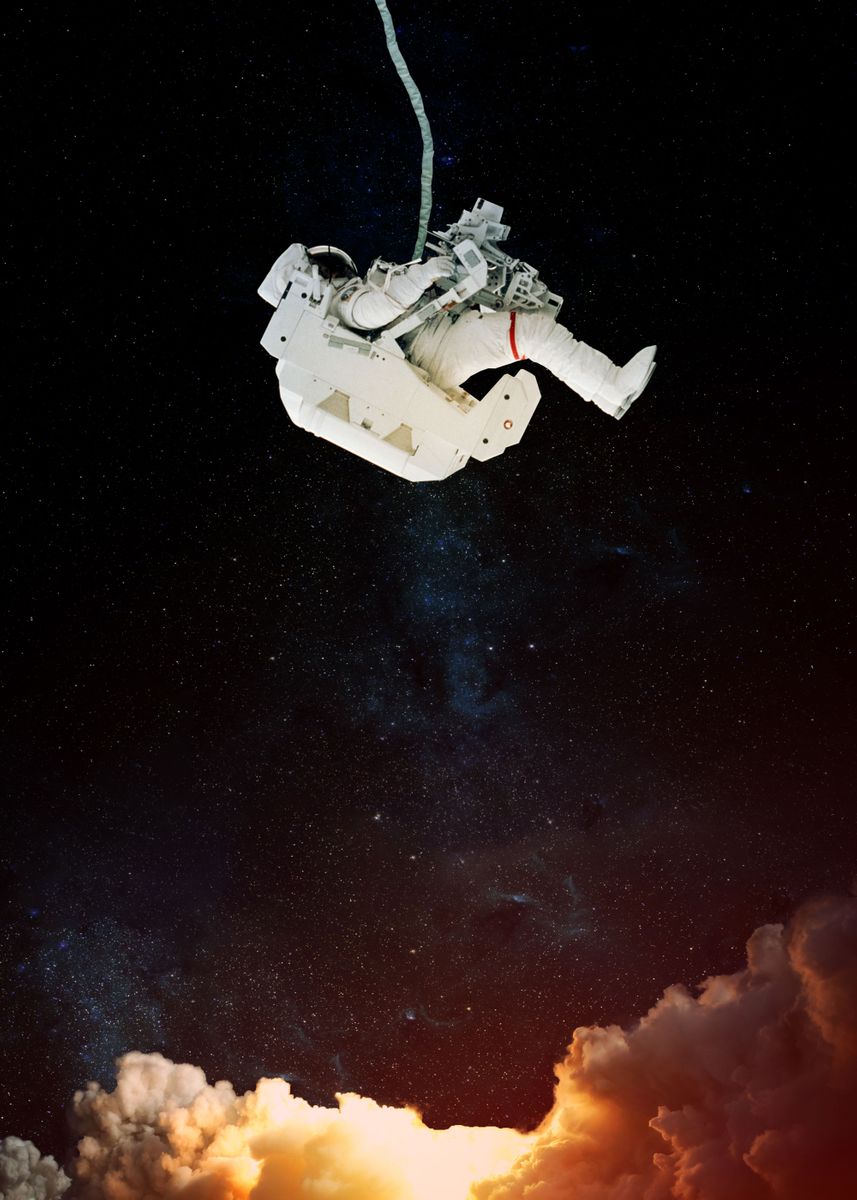 'Astronaut Spaceman ' Poster by Mea Mansell | Displate
