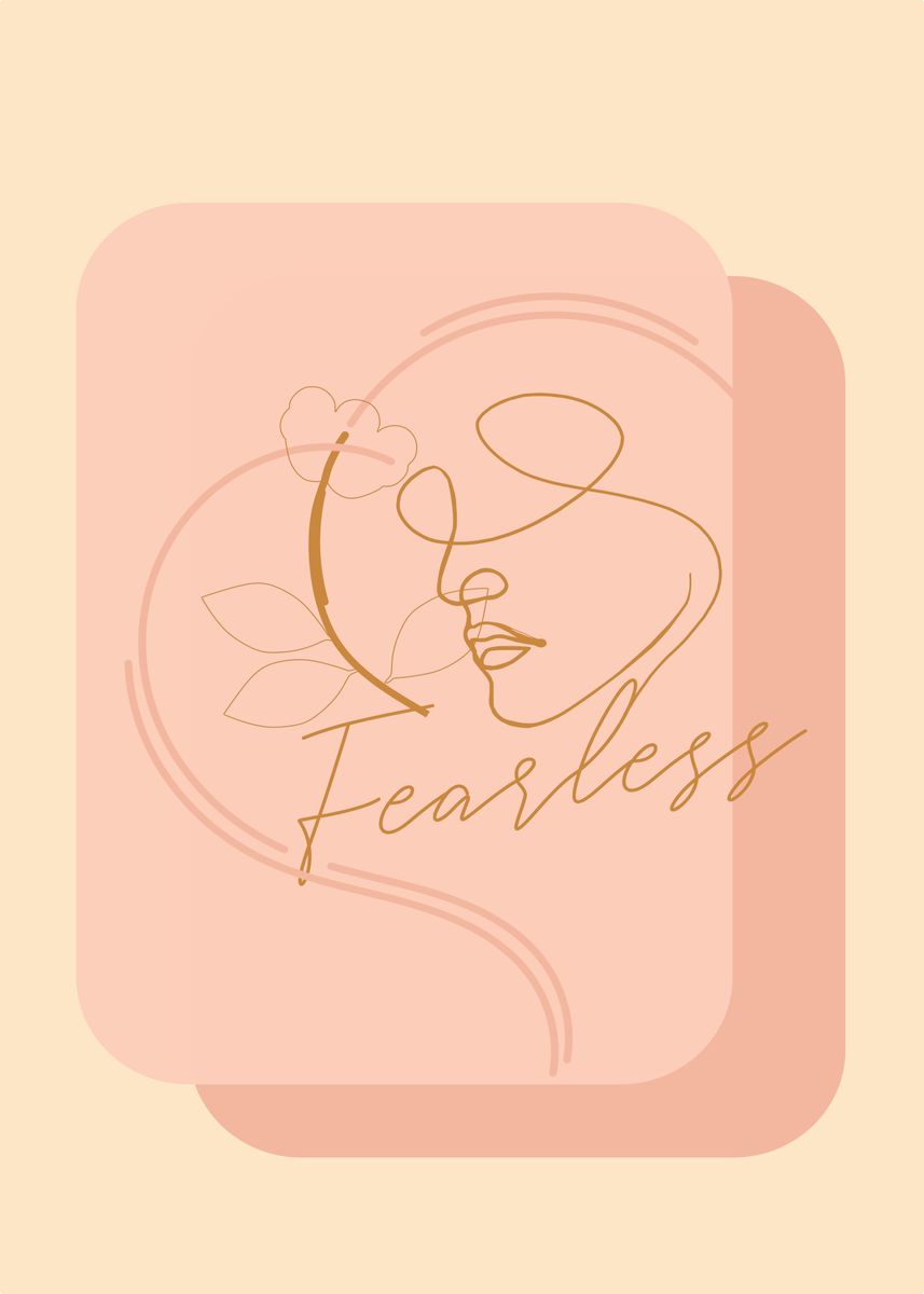 'Pastel Fearless Print' Poster, picture, metal print, paint by ...