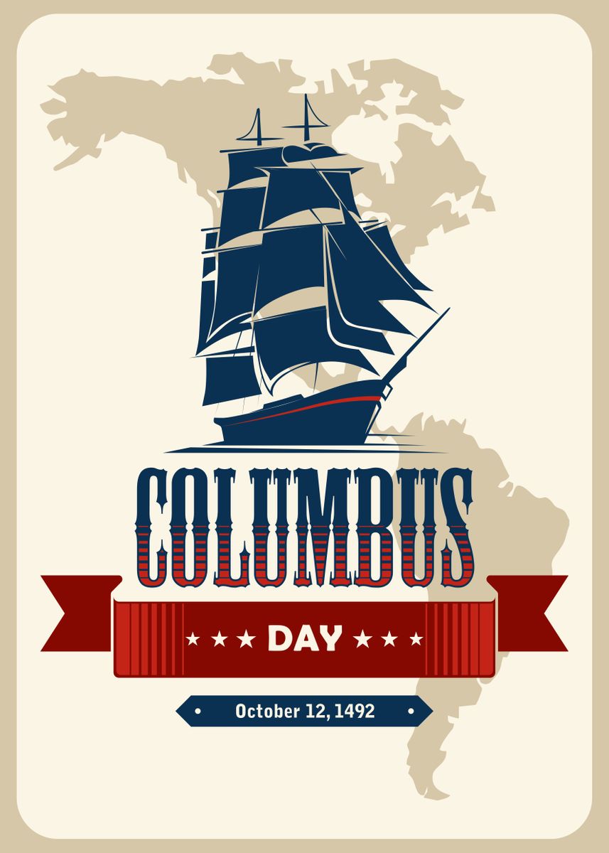 'Columbus Day' Poster by yunur mawan | Displate
