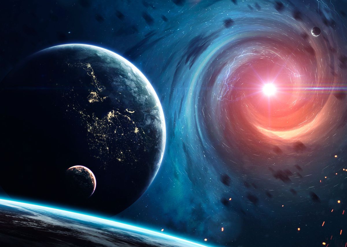 'Space Big Bang' Poster by Vintage Painting | Displate