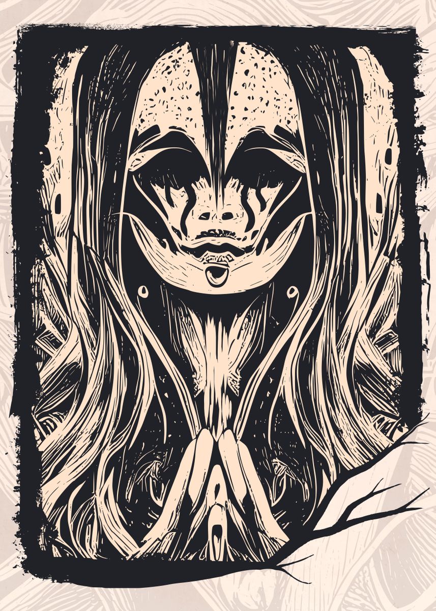 'Witch Masks' Poster, picture, metal print, paint by Ilya Danilov ...