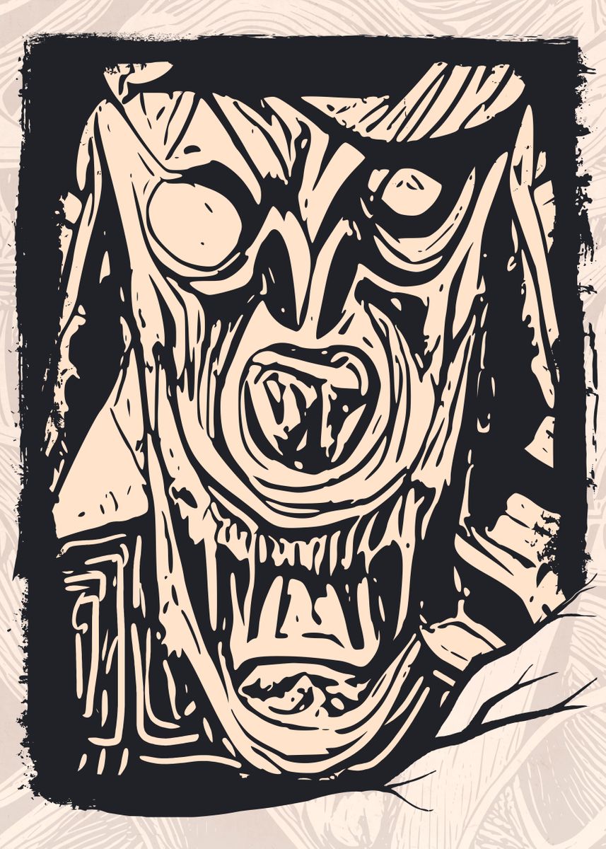 'Witch Masks' Poster by Ilya Danilov | Displate