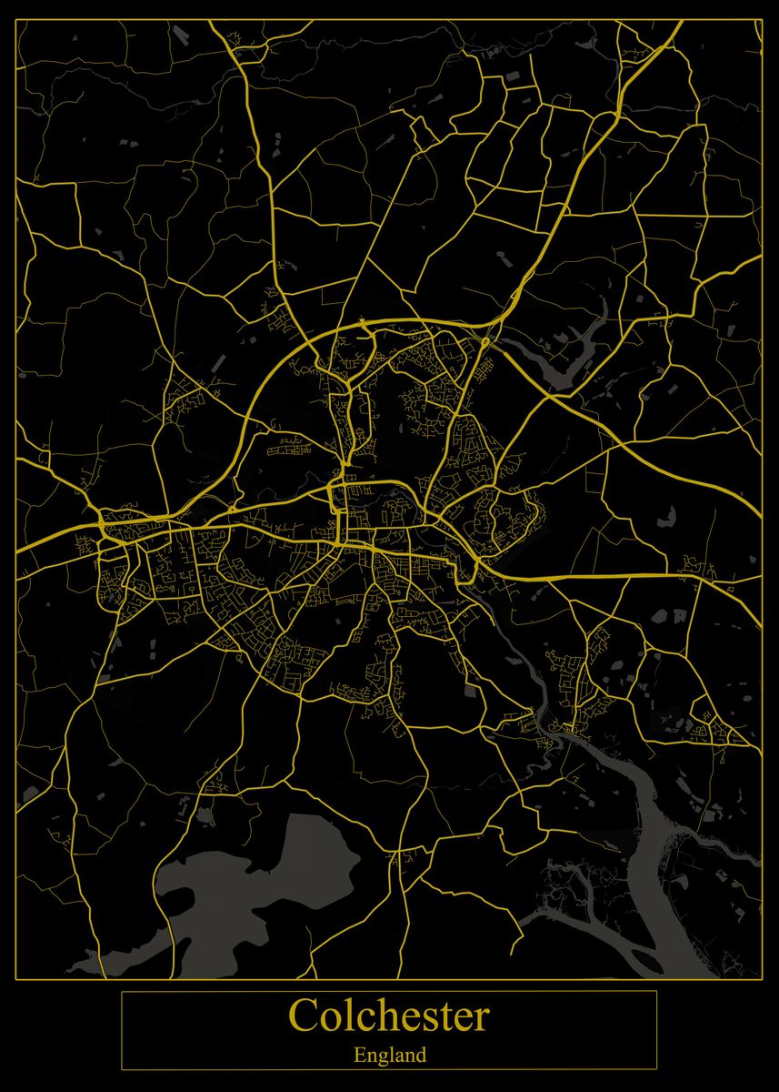 'Colchester USA' Poster, picture, metal print, paint by Zake Yonkou ...