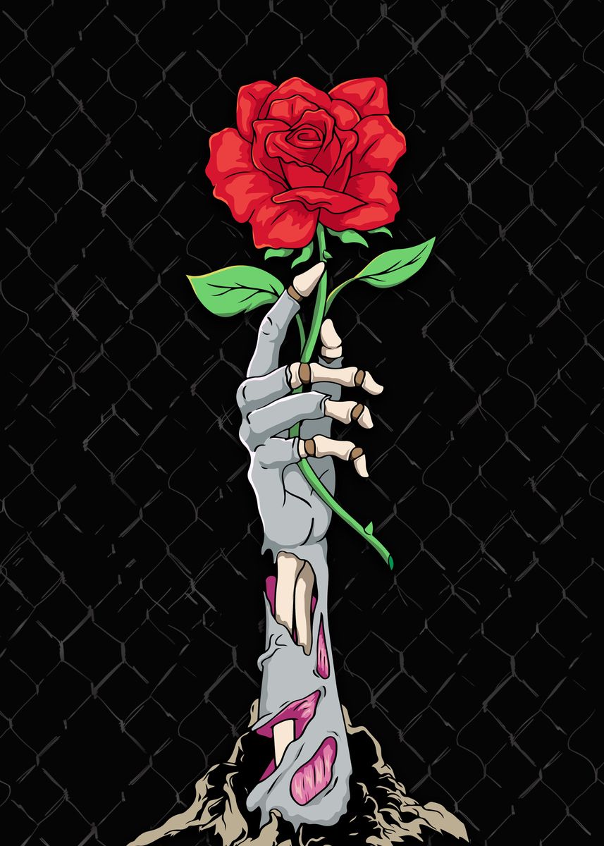 'Zombiecore Aesthetic' Poster, picture, metal print, paint by ...