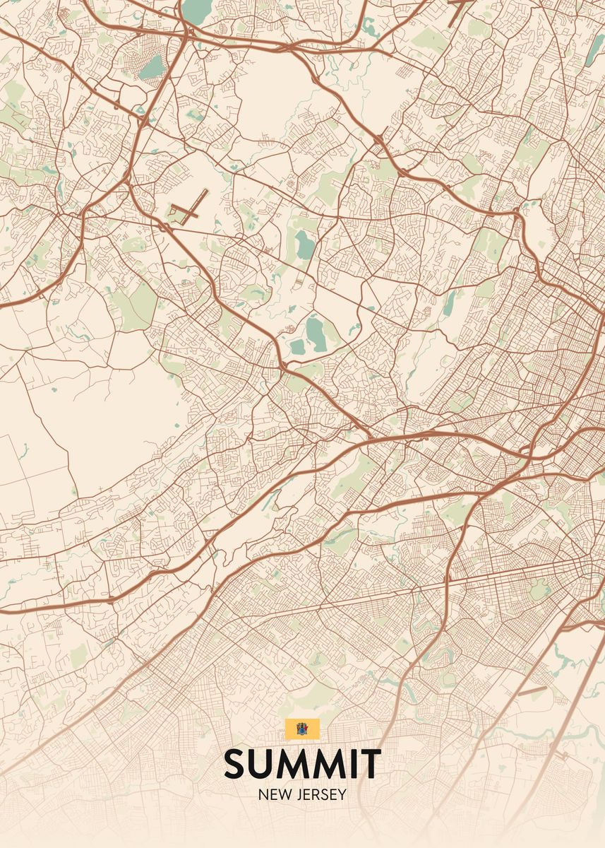 'Summit NJ' Poster by IMR Designs | Displate