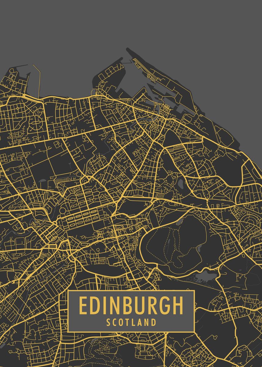 'Edinburgh' Poster, picture, metal print, paint by Miracle Studio ...