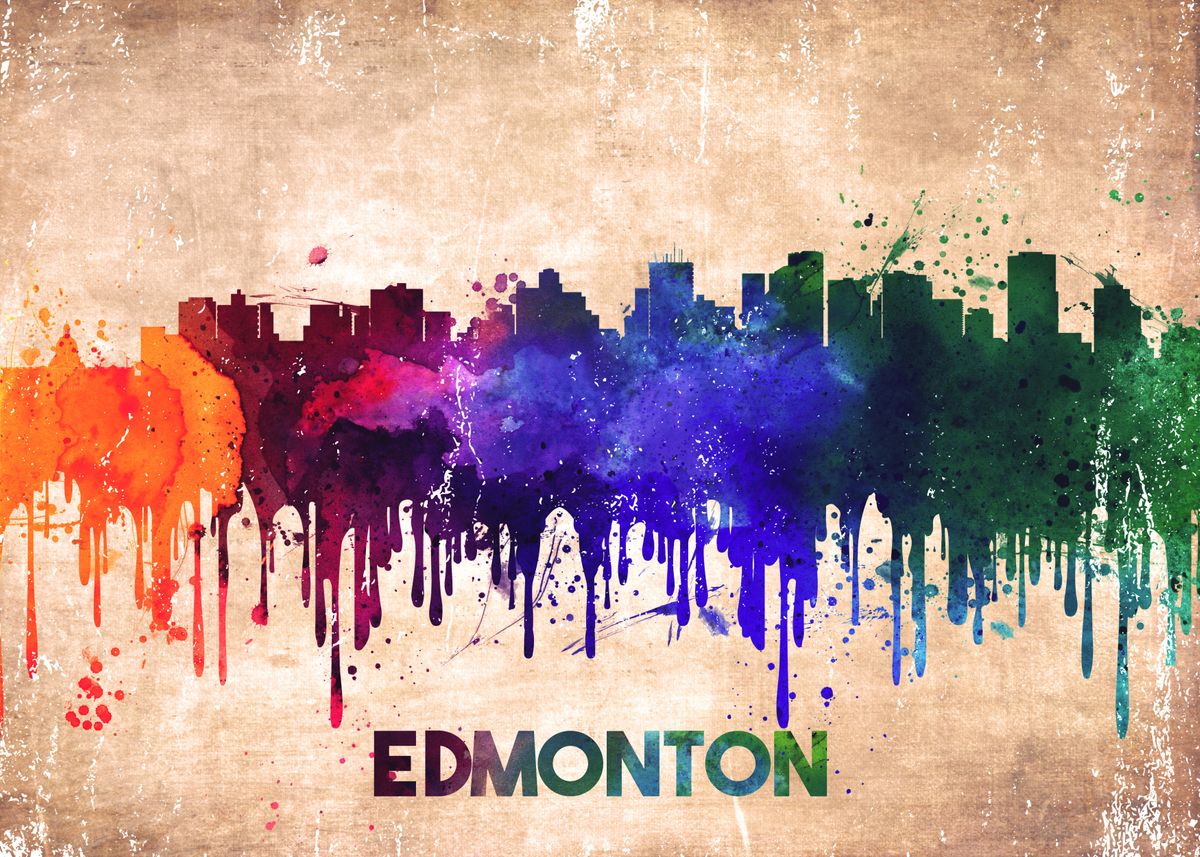 'Edmonton' Poster by Van Zelman | Displate