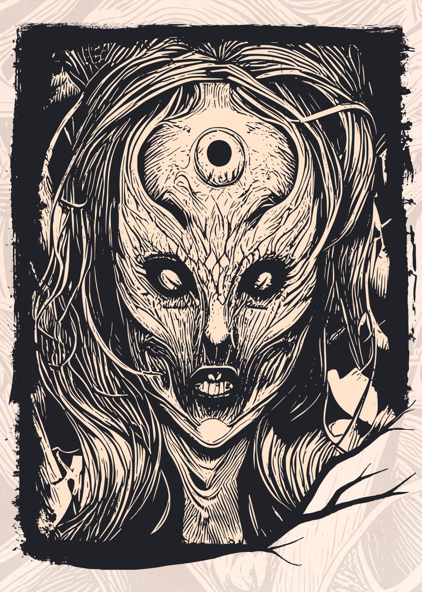 'Witch Masks' Poster, picture, metal print, paint by Ilya Danilov ...