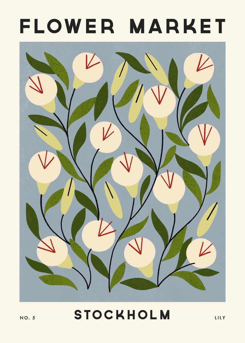 'Flower Market No 5' Poster, picture, metal print, paint by Renea L ...