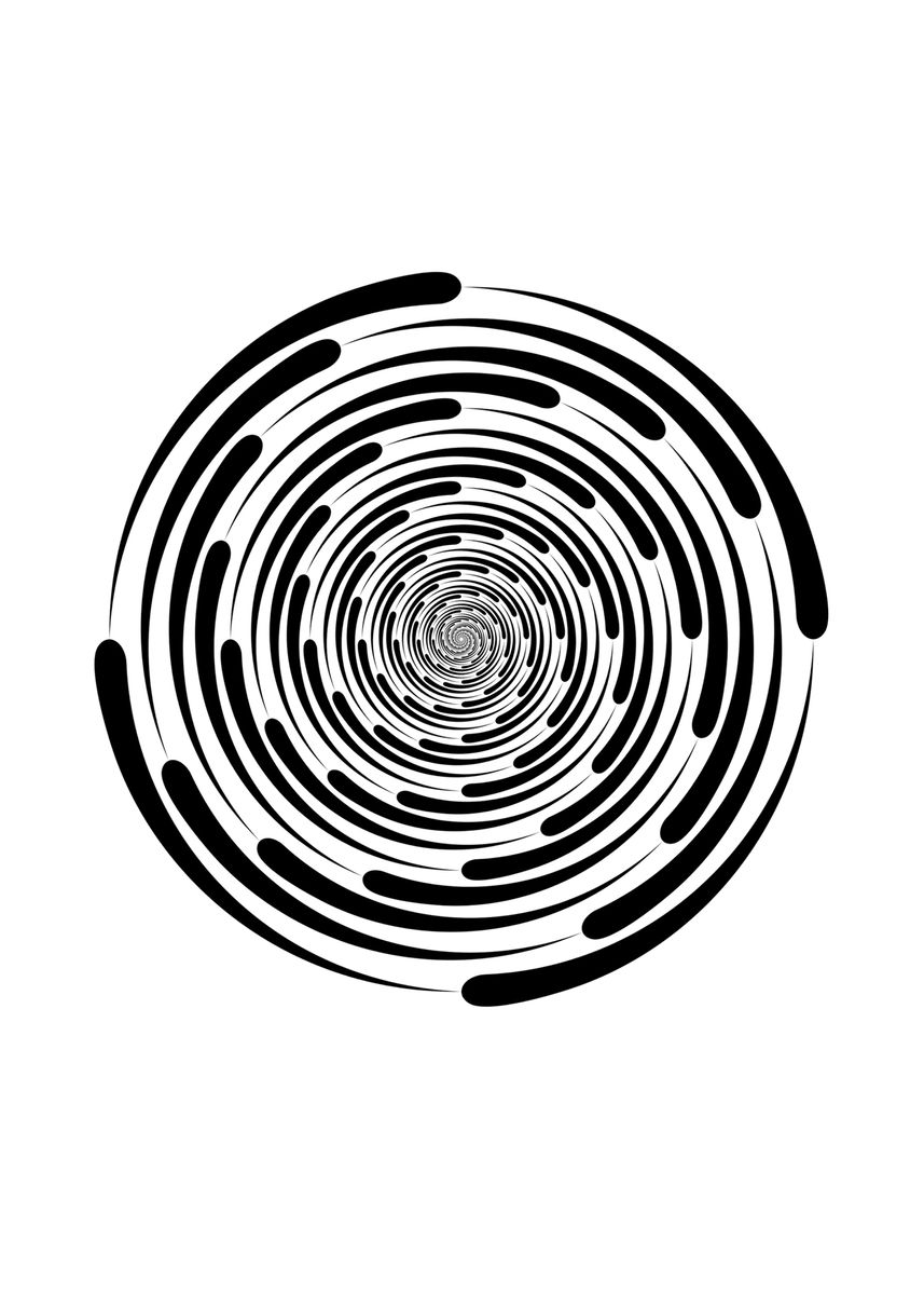 'abstract circle' Poster by Soft Brush | Displate