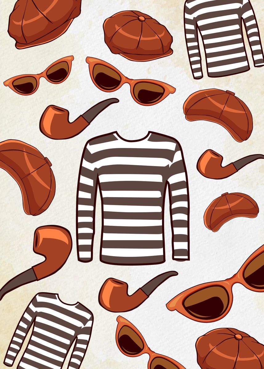 'Beatnik Fashion Style 50s' Poster, picture, metal print, paint by ...