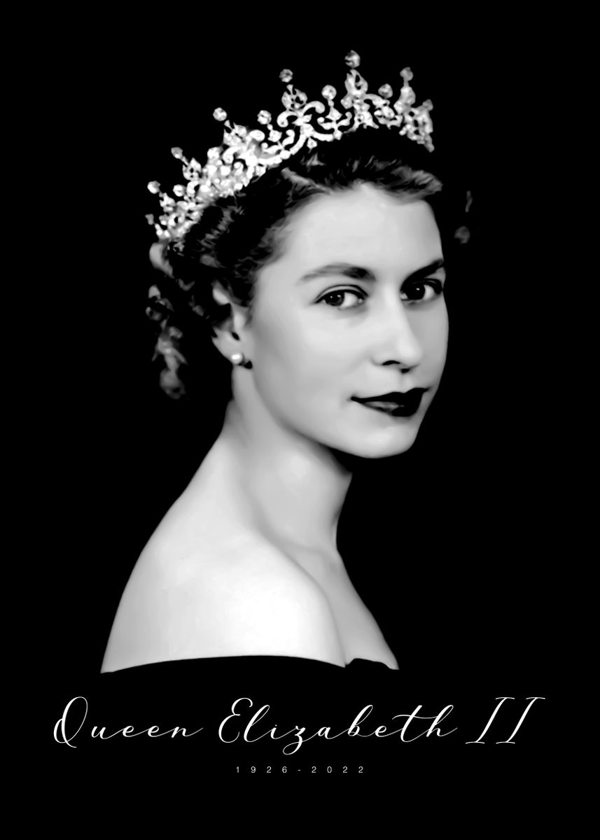 'Queen Elizabeth II Picture' Poster by Team Awesome | Displate