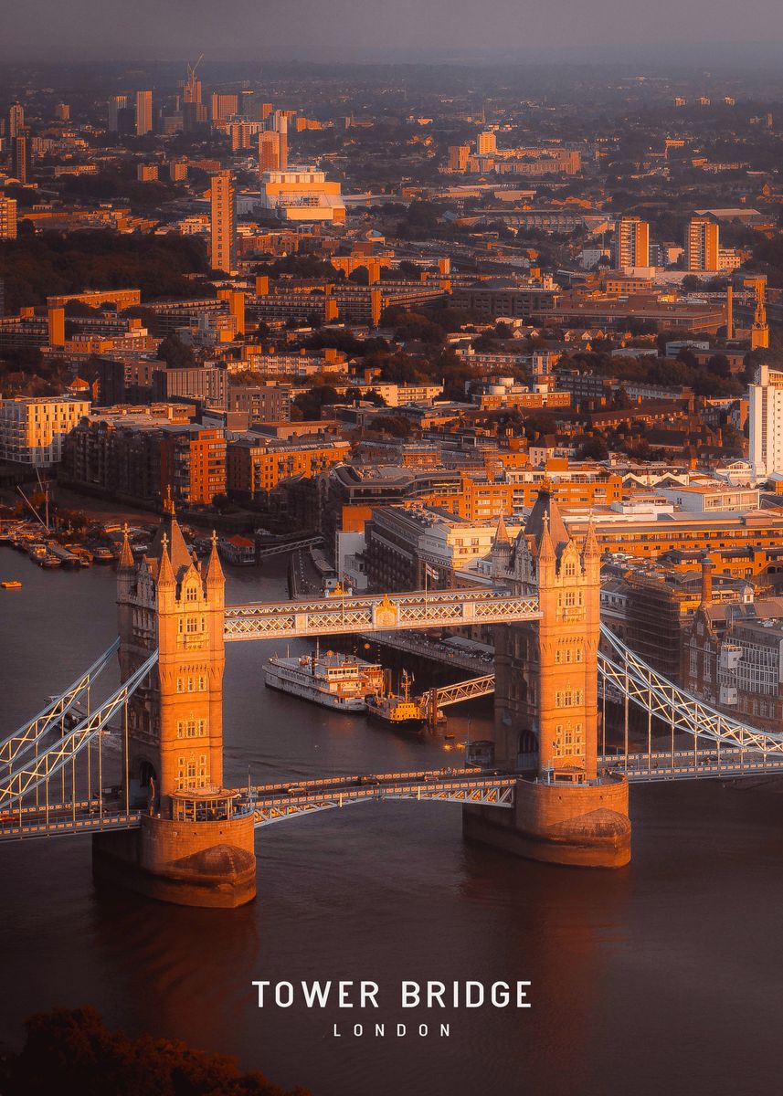 'Tower Bridge ' Poster, picture, metal print, paint by Travel Addict ...