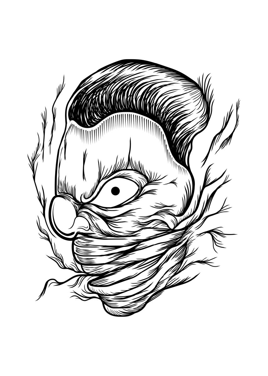 'hidden' Poster, picture, metal print, paint by madart studio | Displate