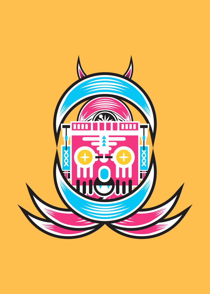 'moonstar' Poster, picture, metal print, paint by madart studio | Displate