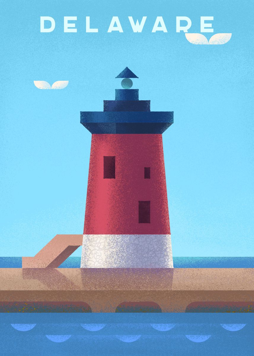 'Delaware' Poster, picture, metal print, paint by Sam Kal | Displate