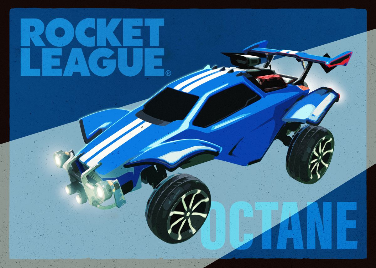 'Octane Minimal' Poster by Rocket League | Displate