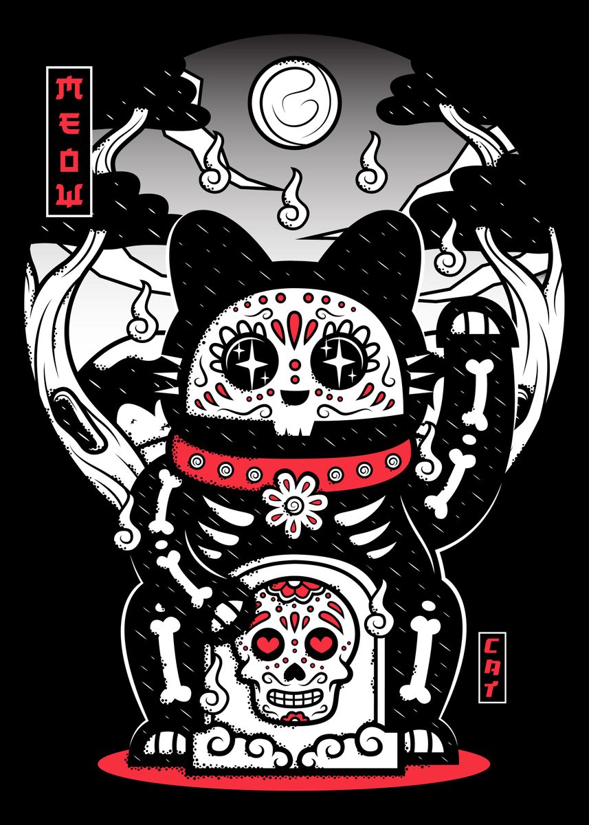 'Dead Cat' Poster by Krisren Twentyeight | Displate