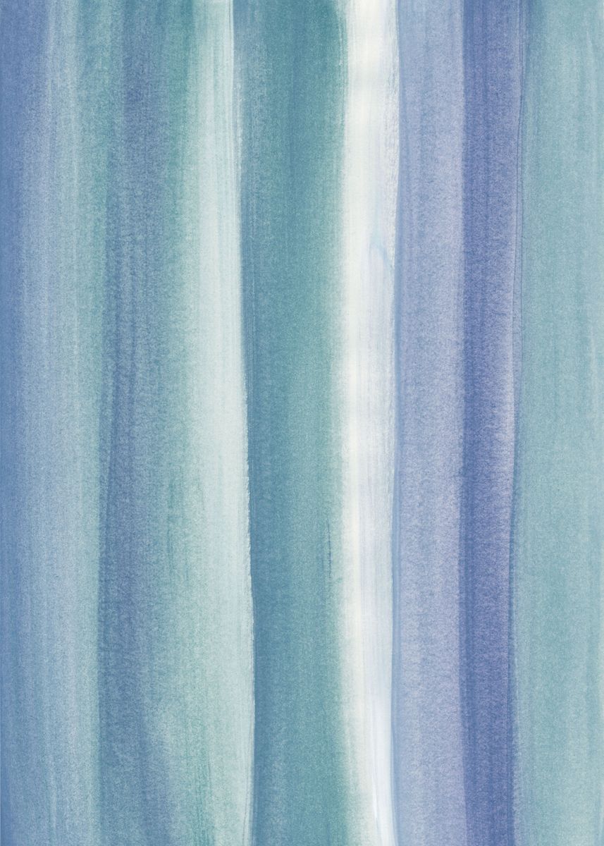 'Green Blue Watercolor 1' Poster, picture, metal print, paint by Anita ...