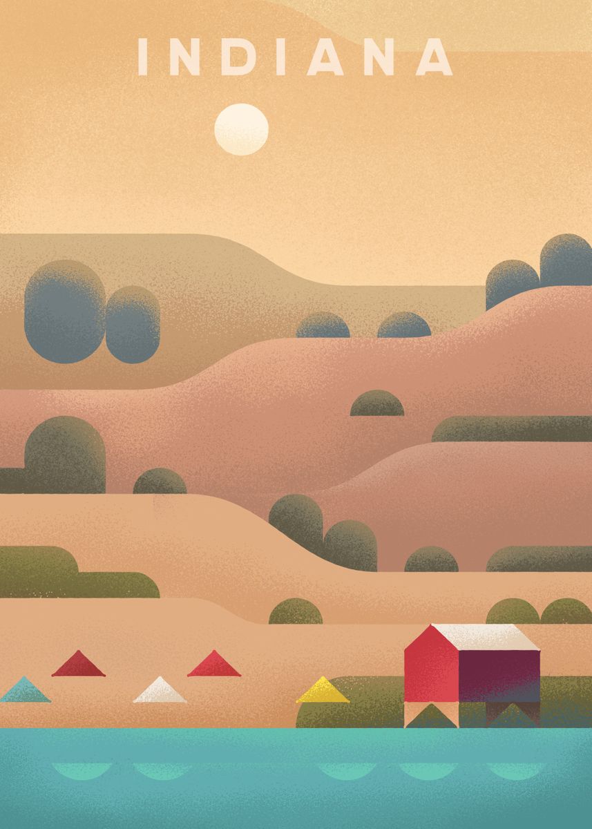 'Indiana' Poster by Sam Kal | Displate