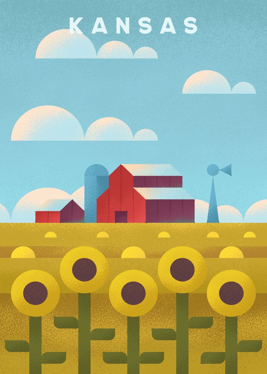 'Kansas' Poster by Sam Kal | Displate