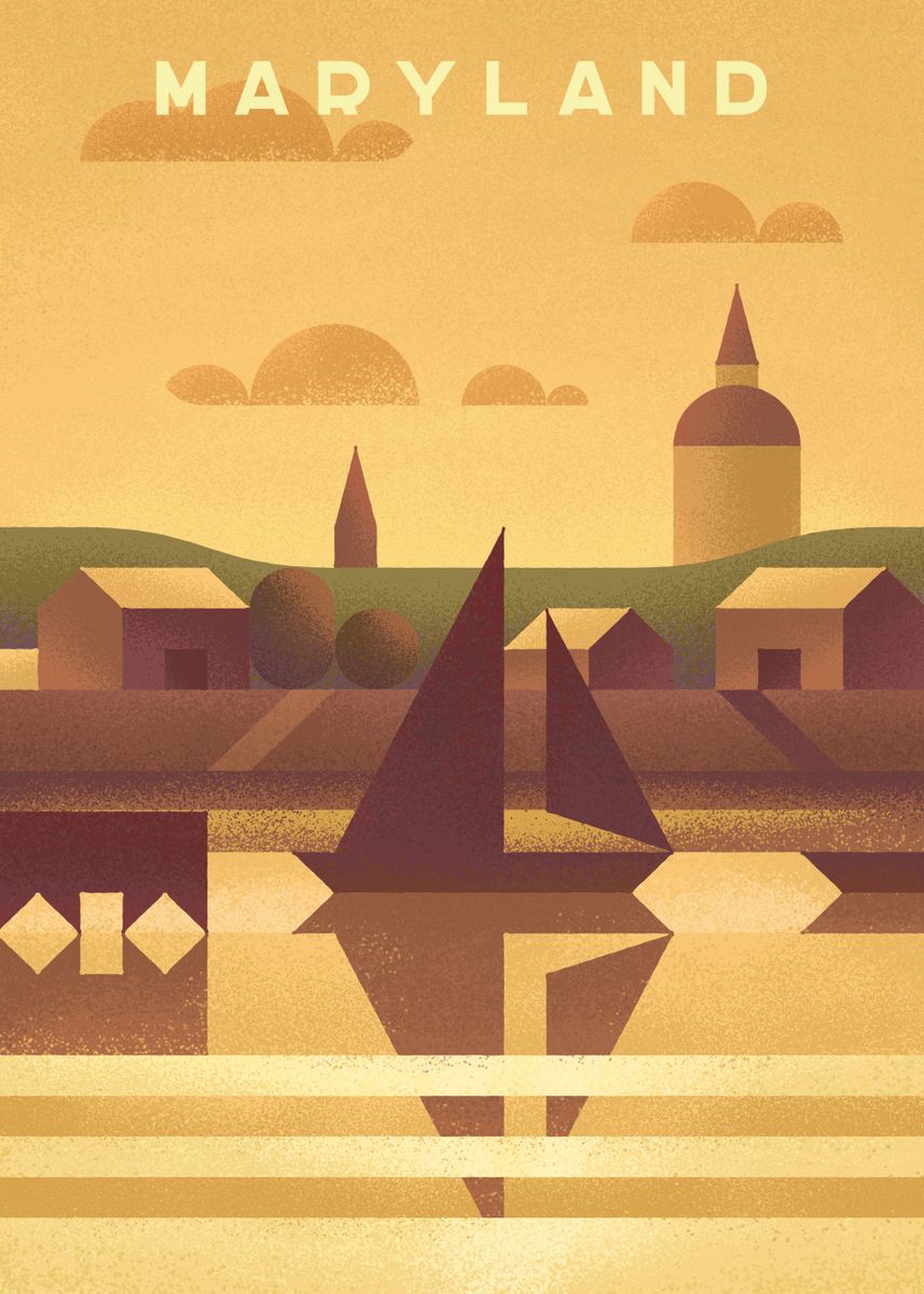 'Maryland' Poster by Sam Kal | Displate