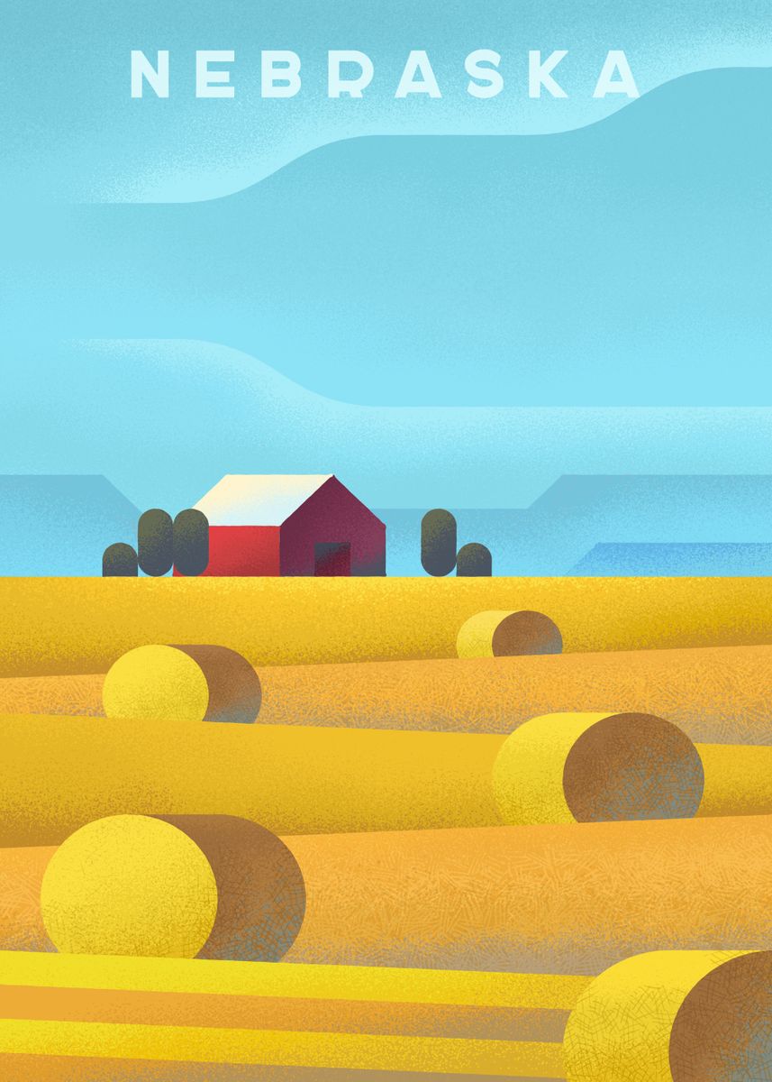 'Nebraska' Poster by Sam Kal | Displate