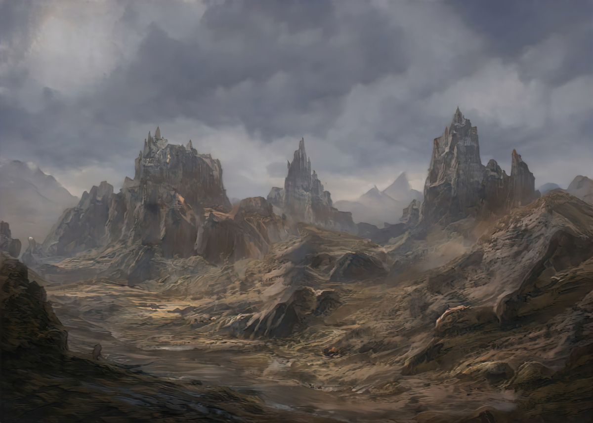 'Barren wasteland' Poster by Designersen | Displate