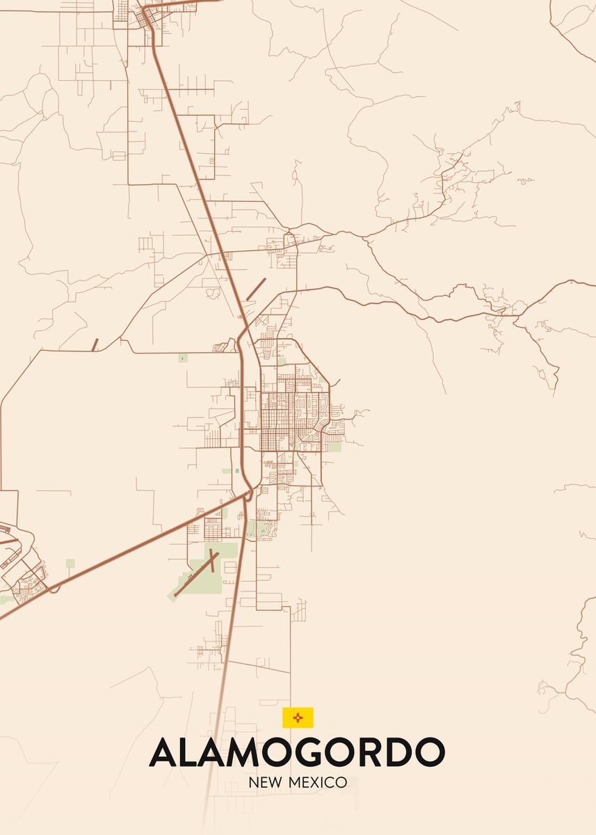 'Alamogordo NM' Poster, picture, metal print, paint by IMR Designs ...