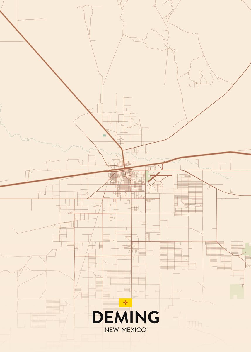 'Deming NM' Poster, picture, metal print, paint by IMR Designs | Displate