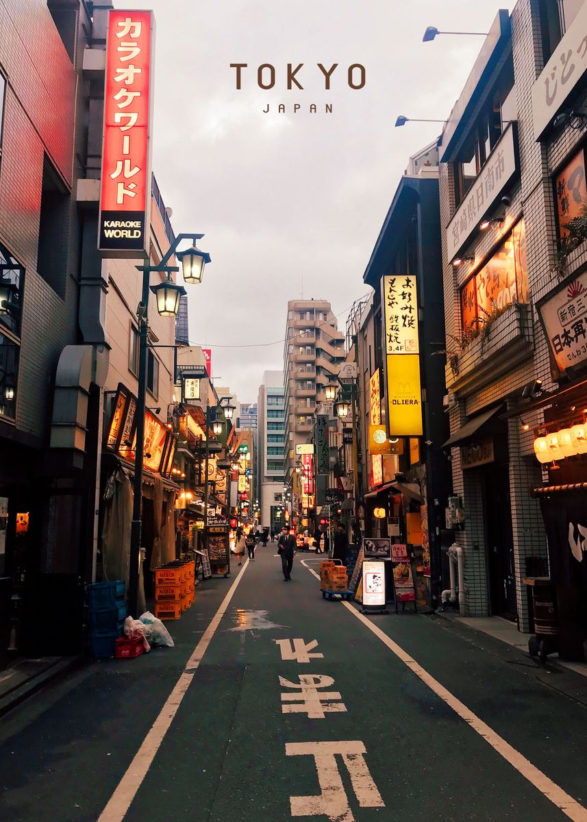 'Tokyo ' Poster, picture, metal print, paint by Famous City | Displate