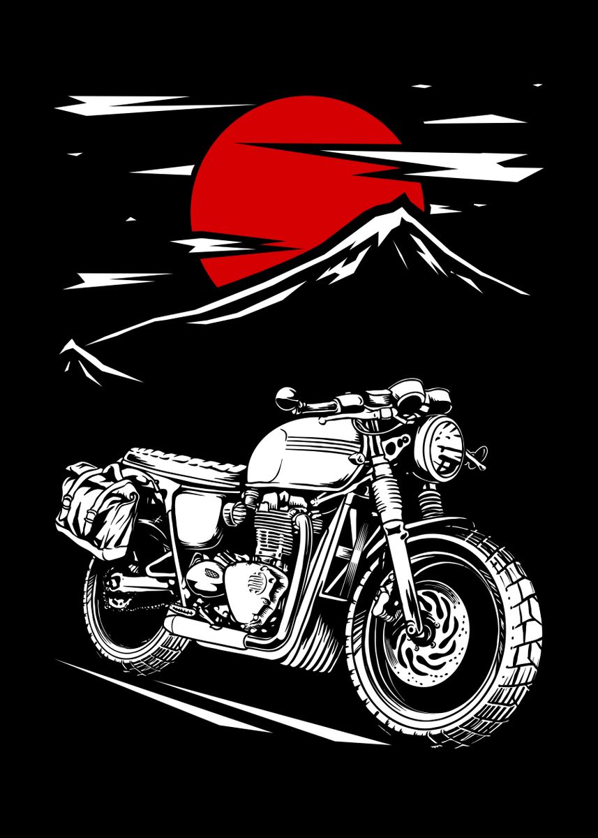 'motor bike' Poster, picture, metal print, paint by Faissal Thomas ...