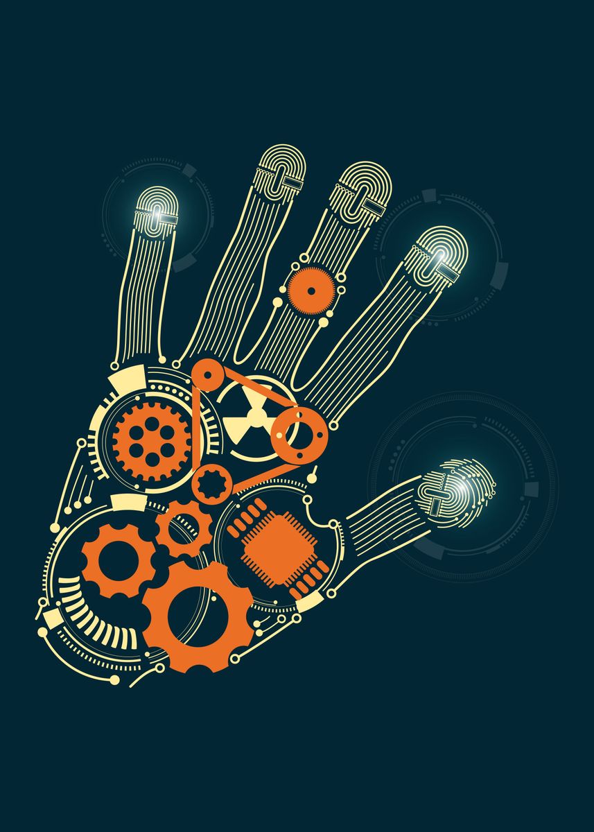 'Hand Gear' Poster by Luvy | Displate