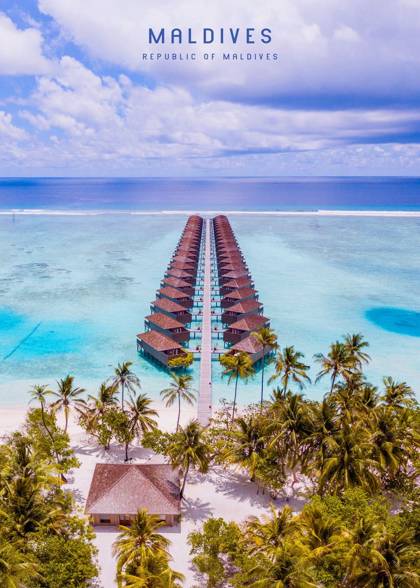 'Maldives ' Poster, picture, metal print, paint by Explore Universe ...