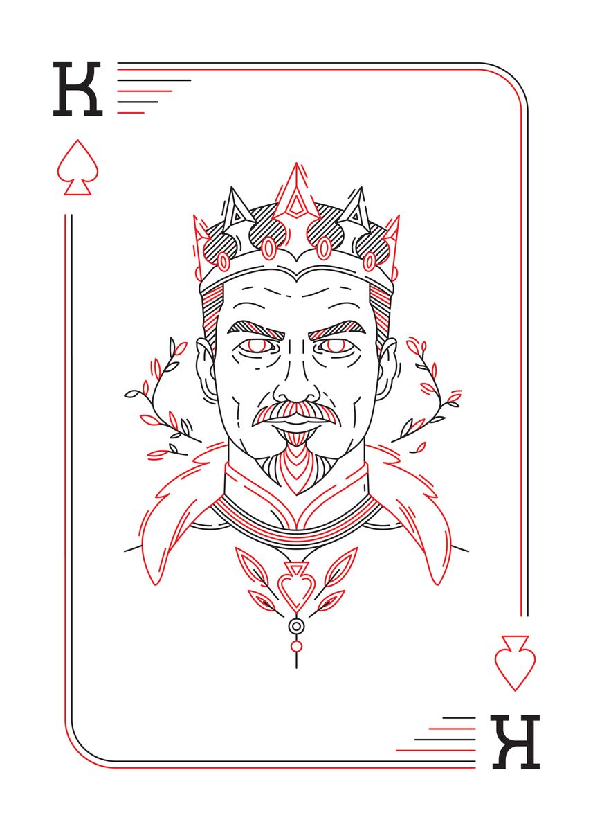 'King of Spades' Poster, picture, metal print, paint by Omar Delgado ...