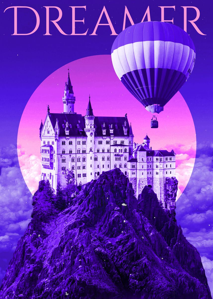 'Dreamer Castle at Mount' Poster, picture, metal print, paint by Max ...