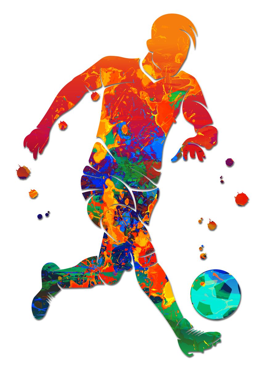 'Ball player' Poster, picture, metal print, paint by Vincent Vorce ...