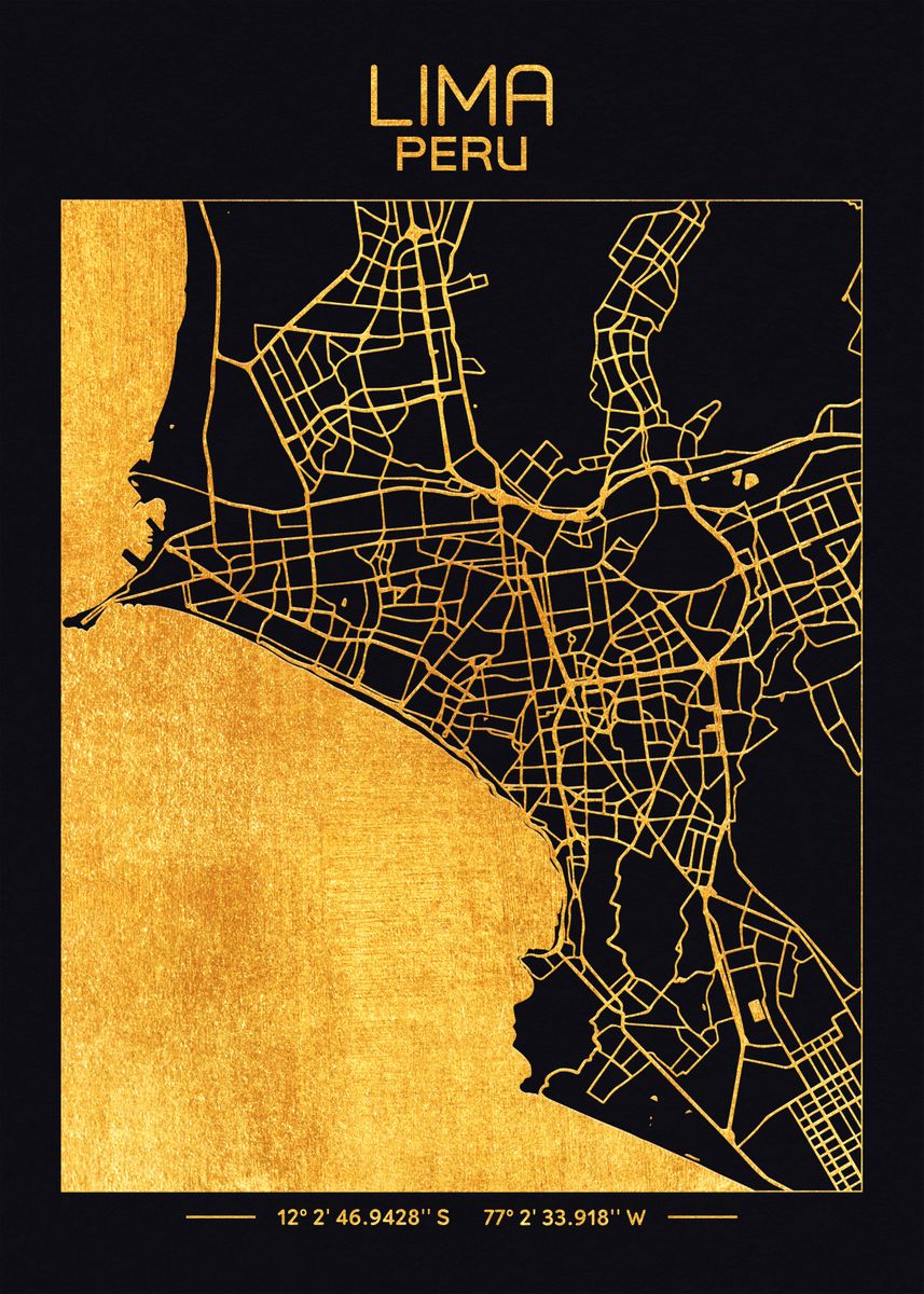 'Lima Peru ' Poster, picture, metal print, paint by Denis Siggers ...